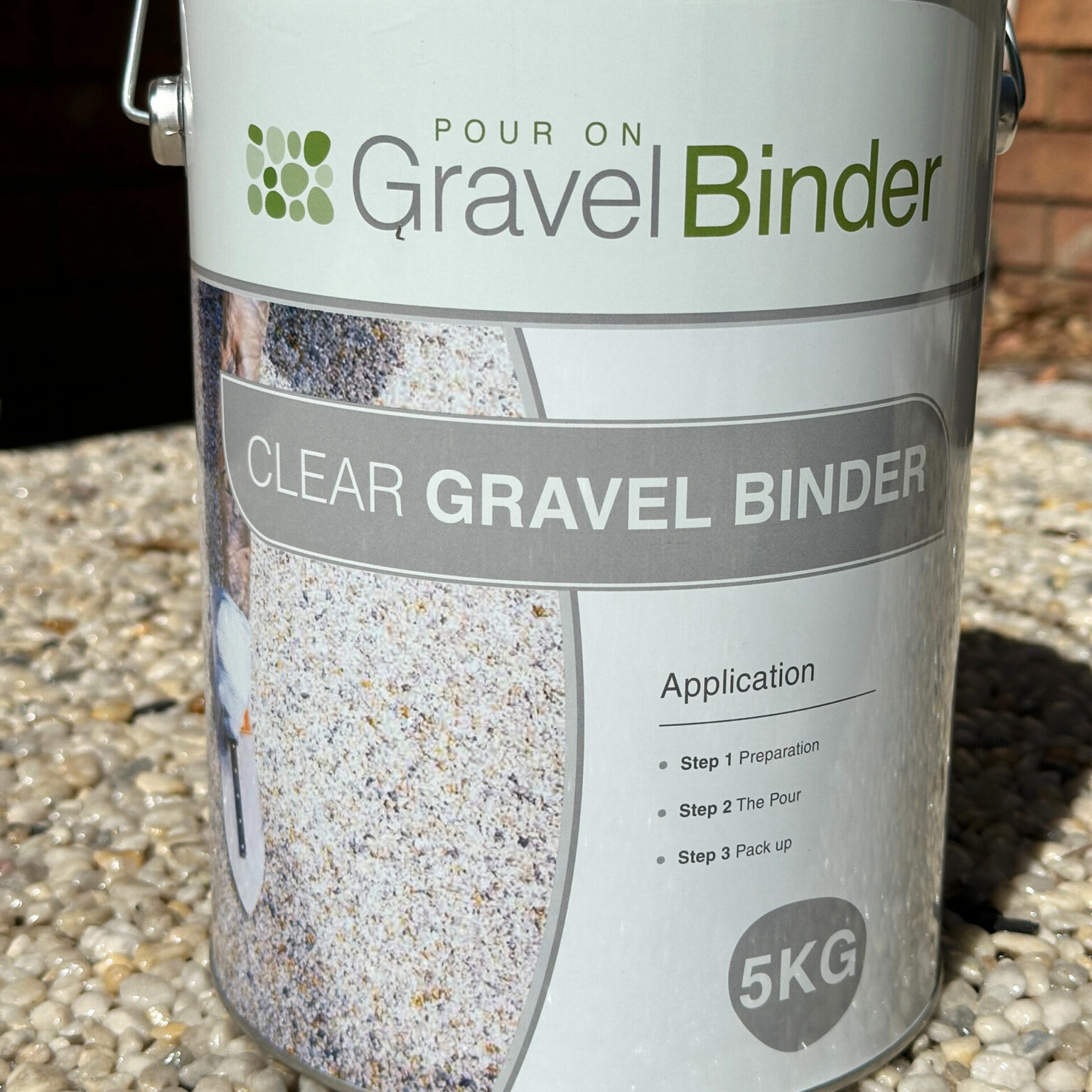 Clear Resin Gravel Binder (5kg) Approx. 3m2 coverage - StoneSet