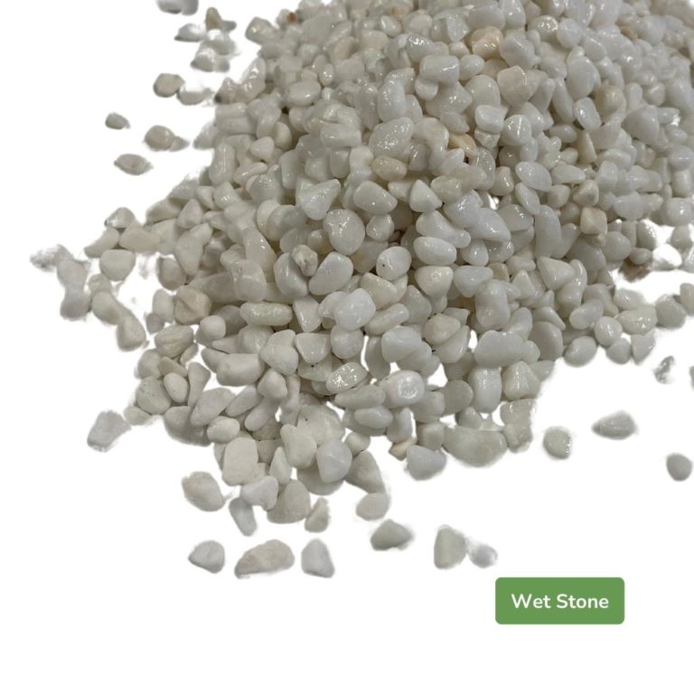 White Pebble Garden Stones 6mm 20kg - StoneSet